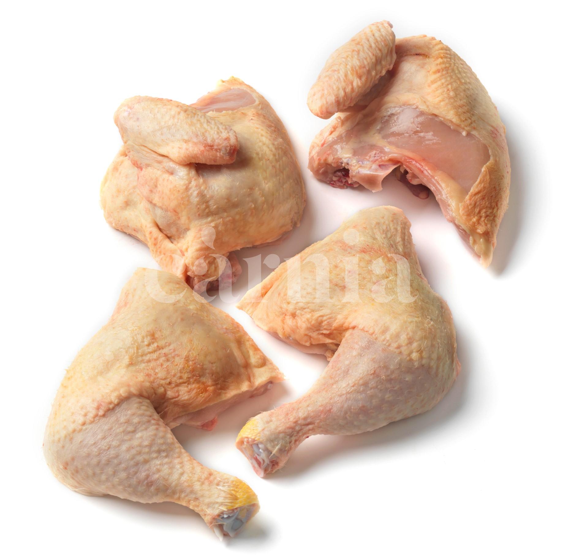 Pollo (> 1,3 kg) eviscerado a 1/4 - Companyia General Càrnia