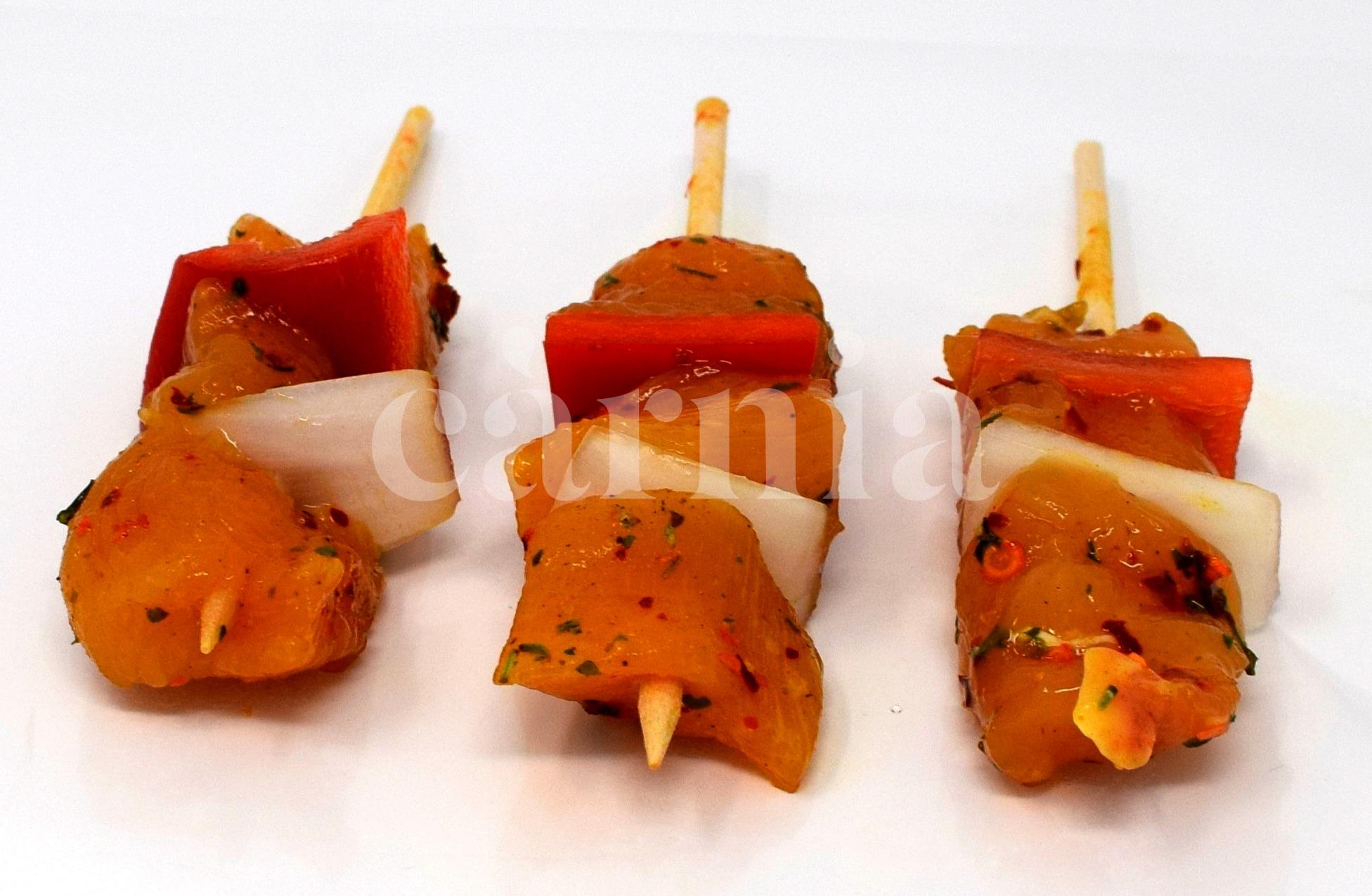 Brocheta tapas de pollo curry 30 g (bandeja 30 uds.) - Companyia ...